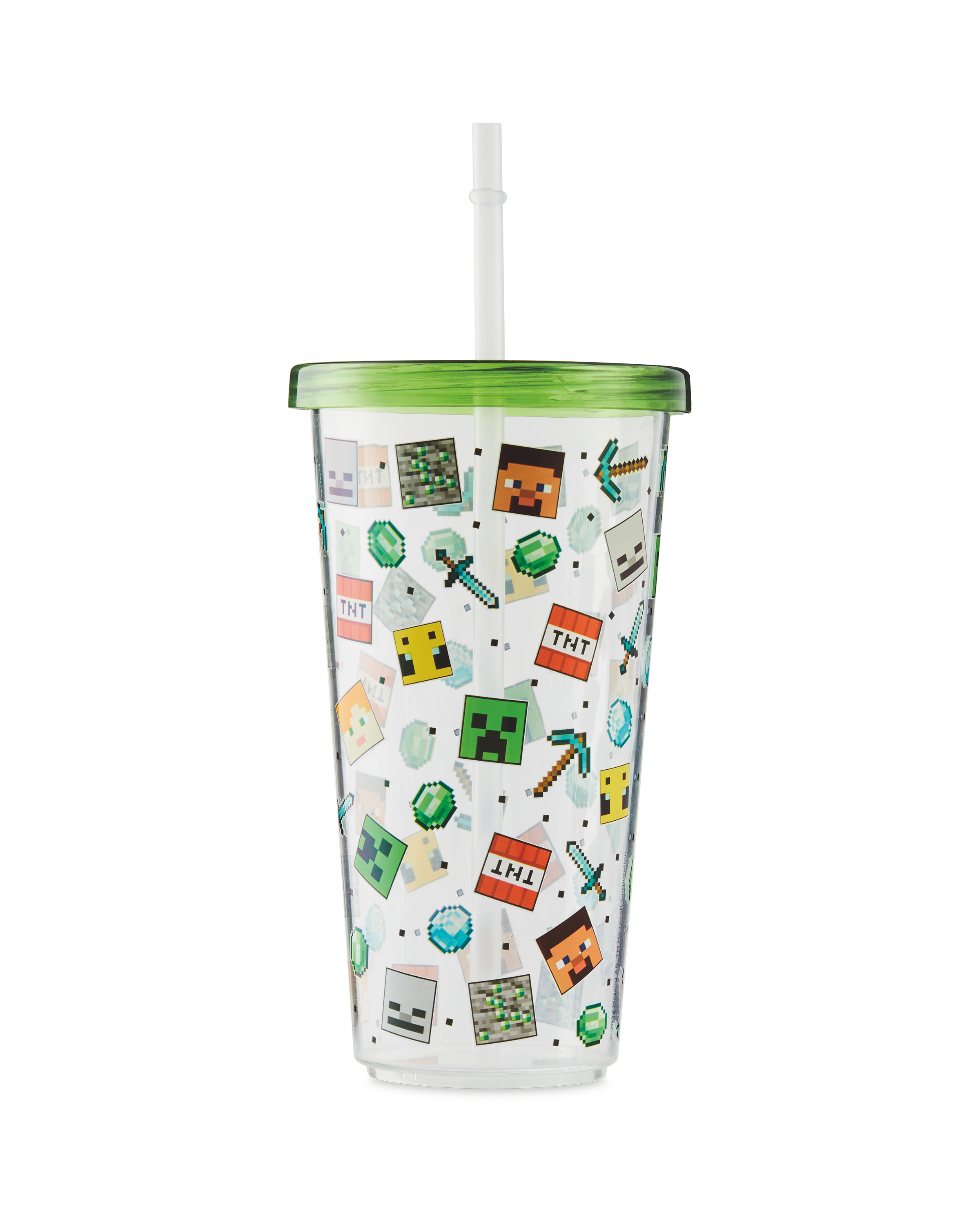 Minecraft Cup with Straw - ALDI UK